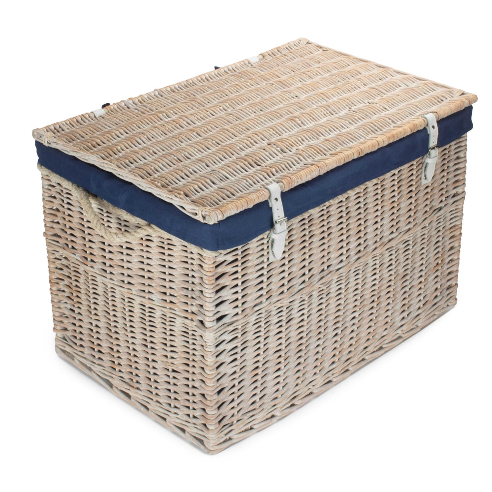 Large white storage baskets store