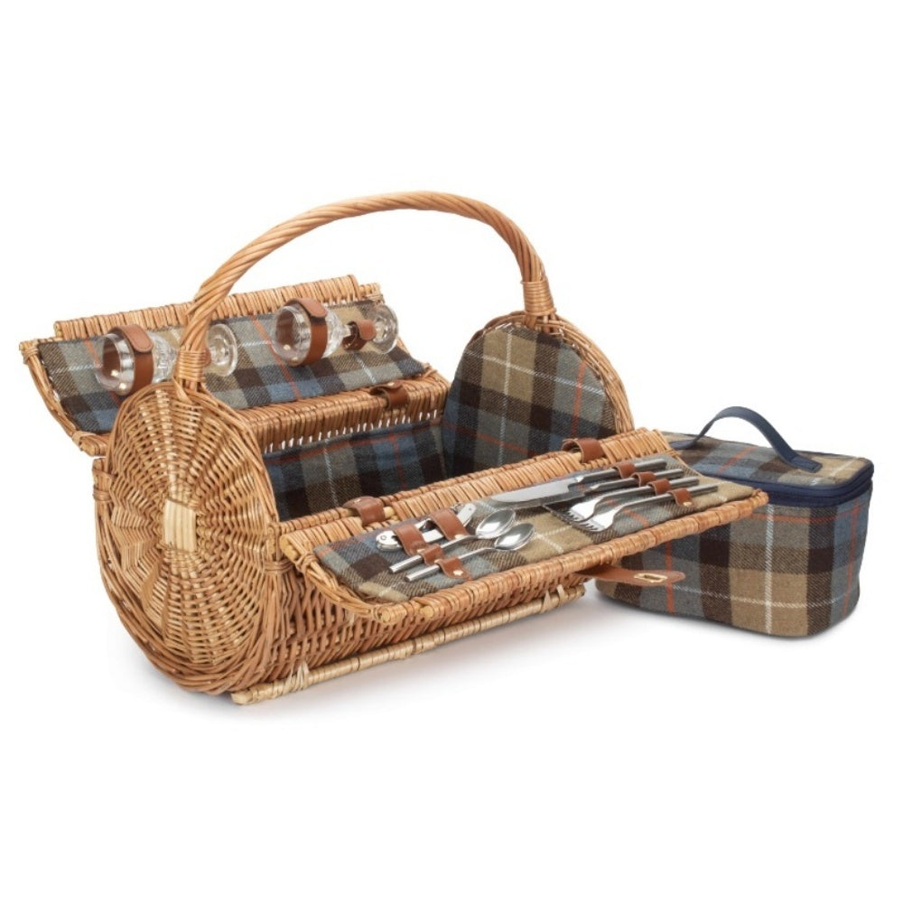 2 Person Ravenstor Barrel Fitted Wicker Picnic Basket | Red Hamper