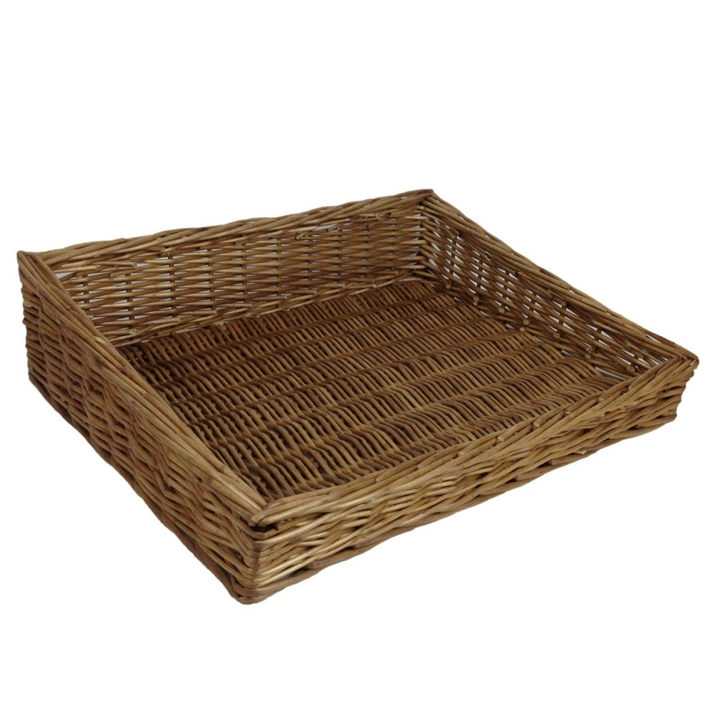 Large Flat wicker Display Tray | Red Hamper